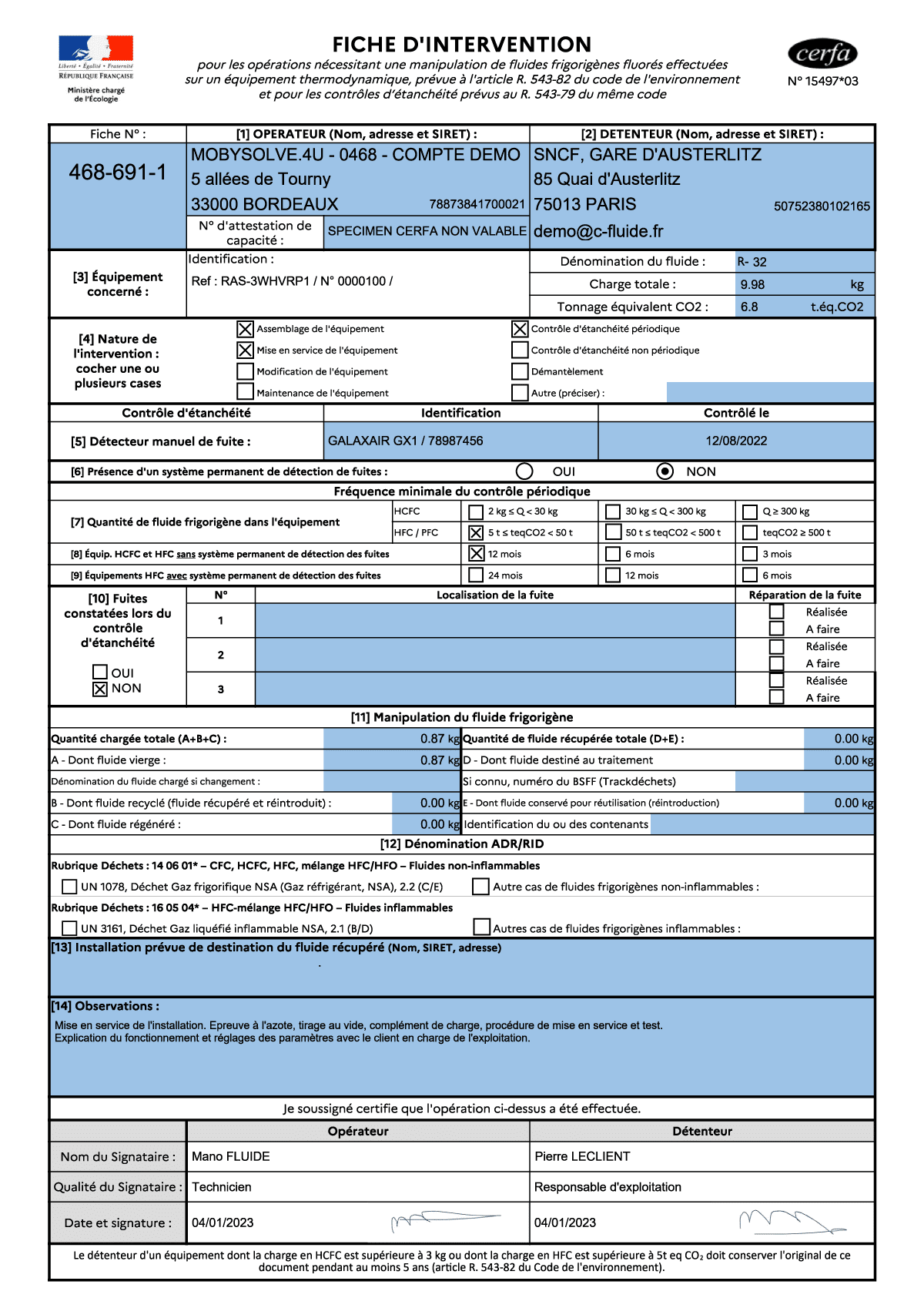 Nouveau CERFA FI 15497*03 | C-Fluide