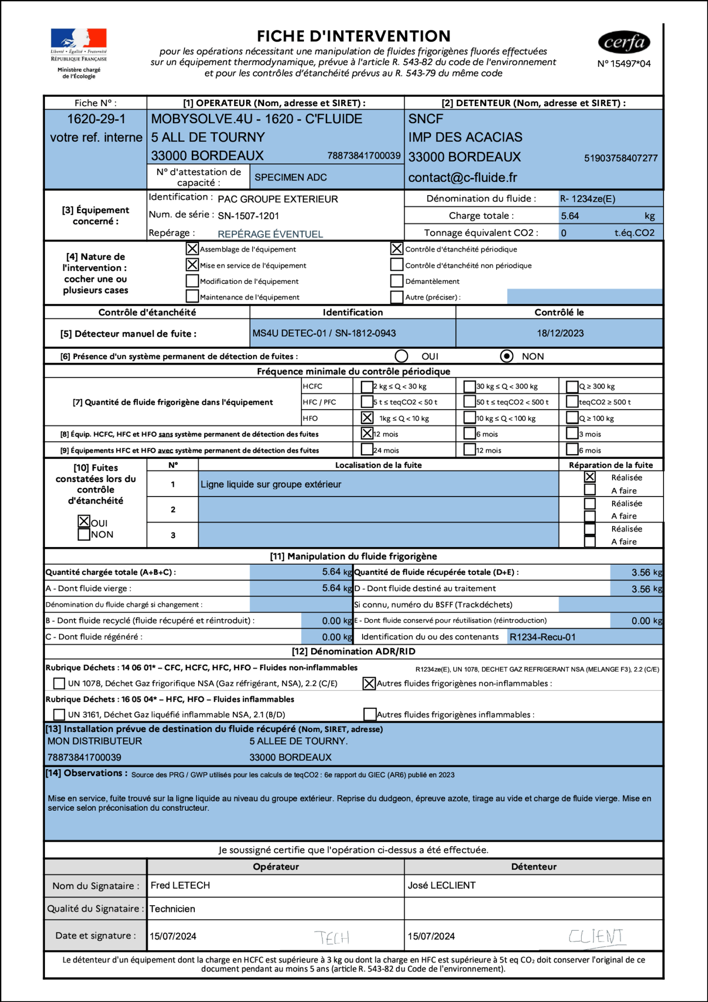Nouveau CERFA FI 15497*04 | C-Fluide
